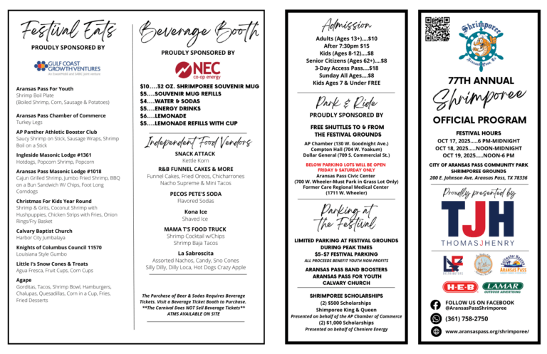 Shrimporee - Aransas Pass Chamber of Commerce